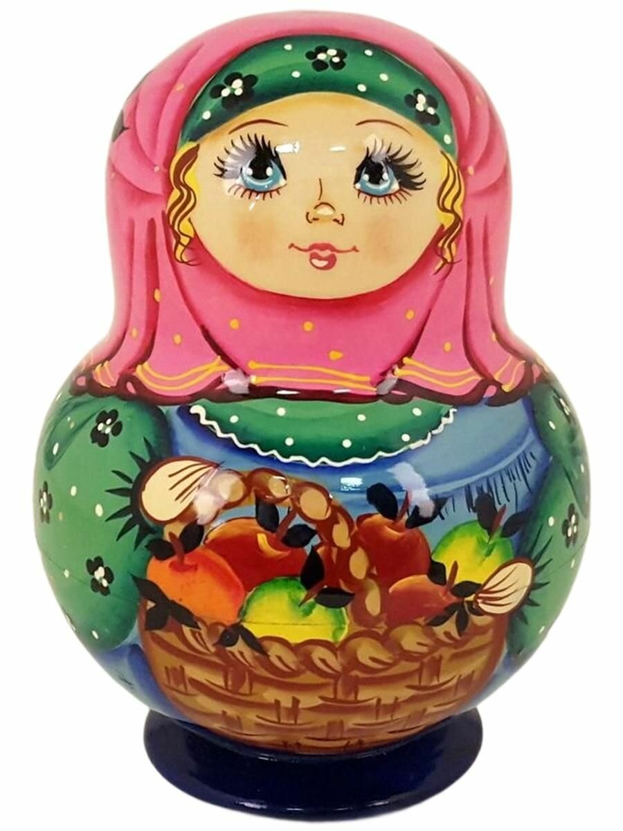 Матрешка 1 предмет расписная "Матрена" (17071), ручная авторская работа