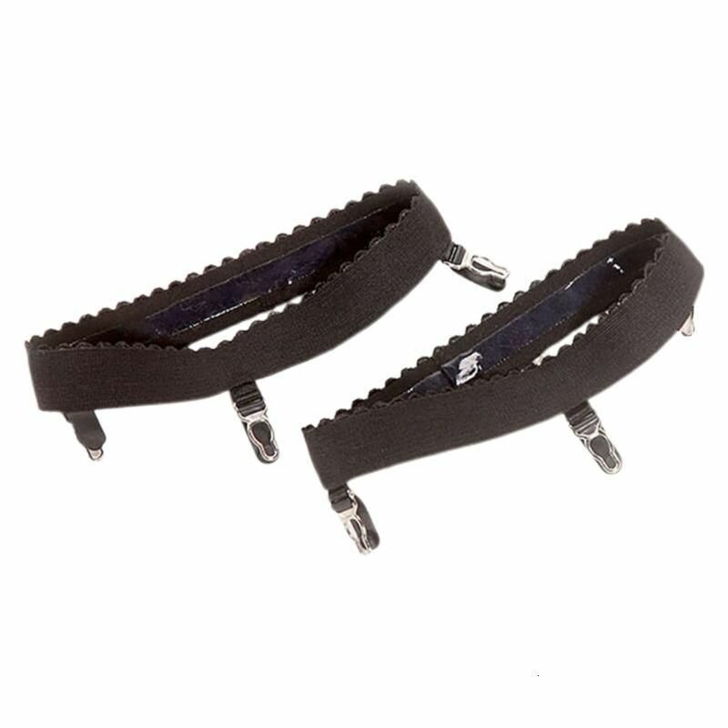 Женские подвязки для чулок с 3 зажимами, Черный М