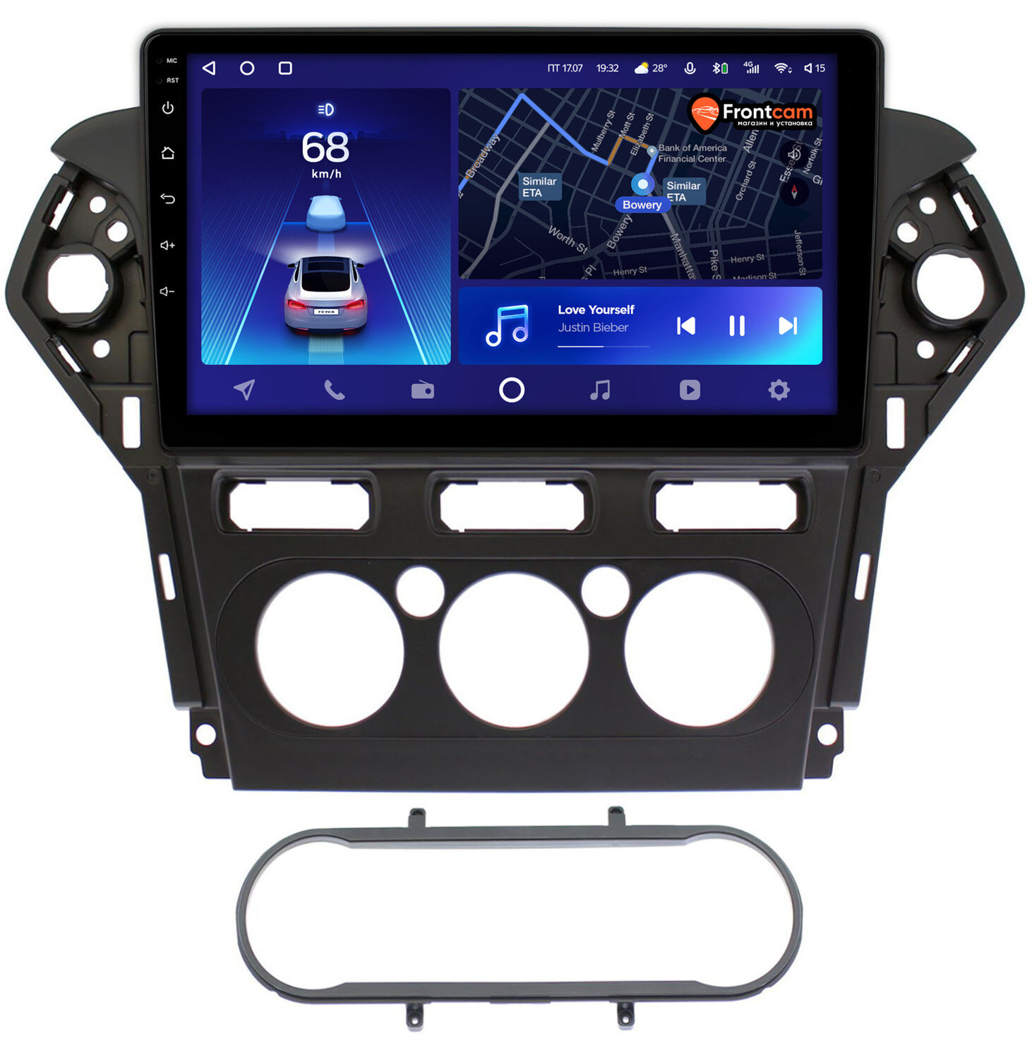 Штатная магнитола Ford Mondeo 4 2010-2014 (черная) Teyes CC2 PLUS 6/128 10" RM-1019 Android 10 (4G-SIM, DSP, QLed)