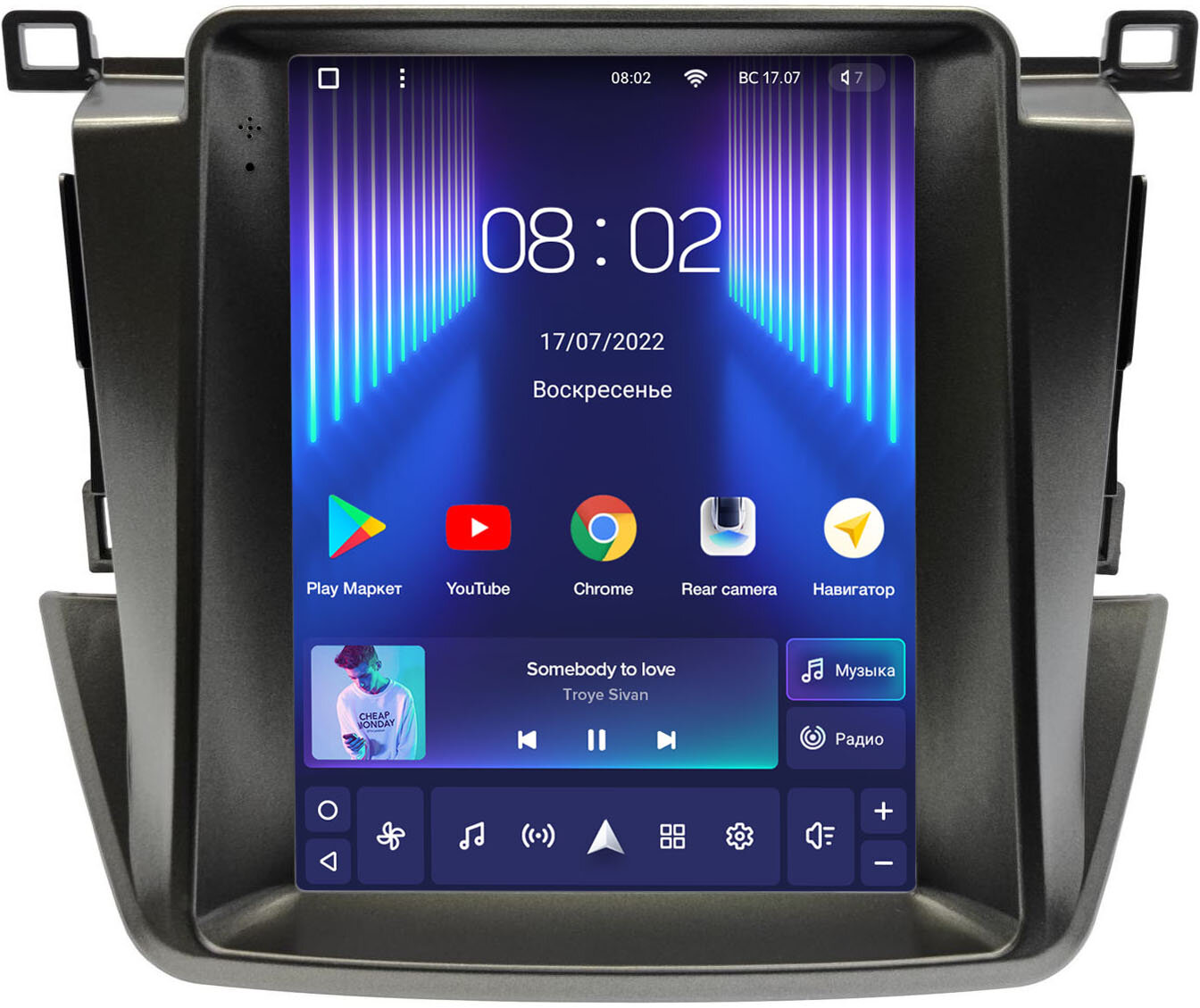 Штатная магнитола Toyota RAV4 4 (XA40) 2012-2019 (с климат-контролем) Teyes TPRO 2 DS (Tesla) 9.7" 3/32 RM-A22S15 Android 10 (4G-SIM, DSP, QLed)