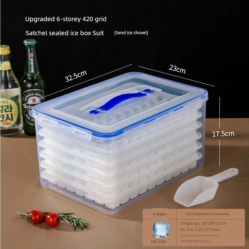 Формы для льда, ледогенераторы, лотки для льда, контейнеры для хранения льда, большой объем, большой размер Обновленная