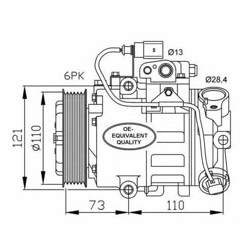 Компрессор кондиционера Nrf 32225