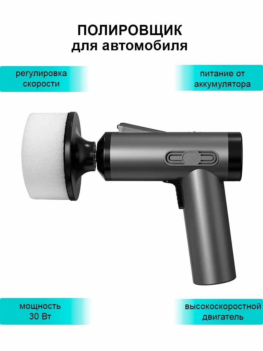 Беспроводная полировальная машинка для авто и дома