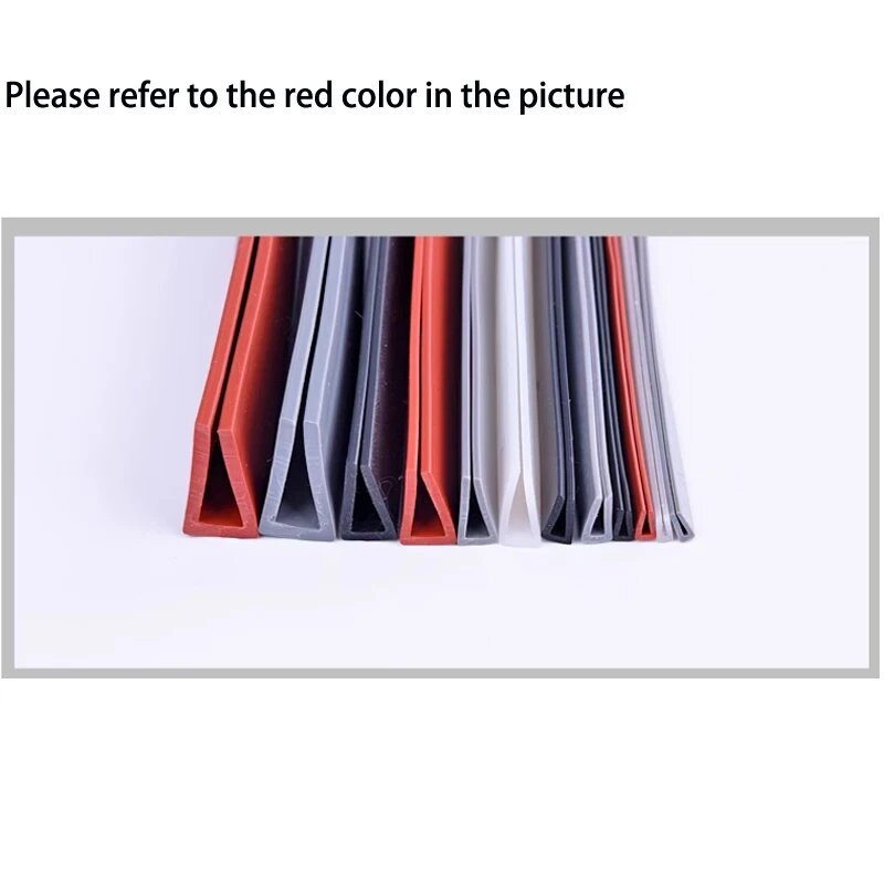 Резиновая уплотнительная лента Red, 2mm-3mm x3meter