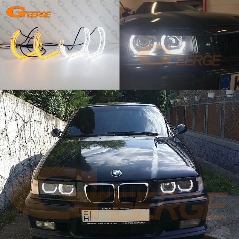 Для BMW E36 E38 E39 Отличный ультра яркий A/W Switchback дневной свет указатель For E39 facelift