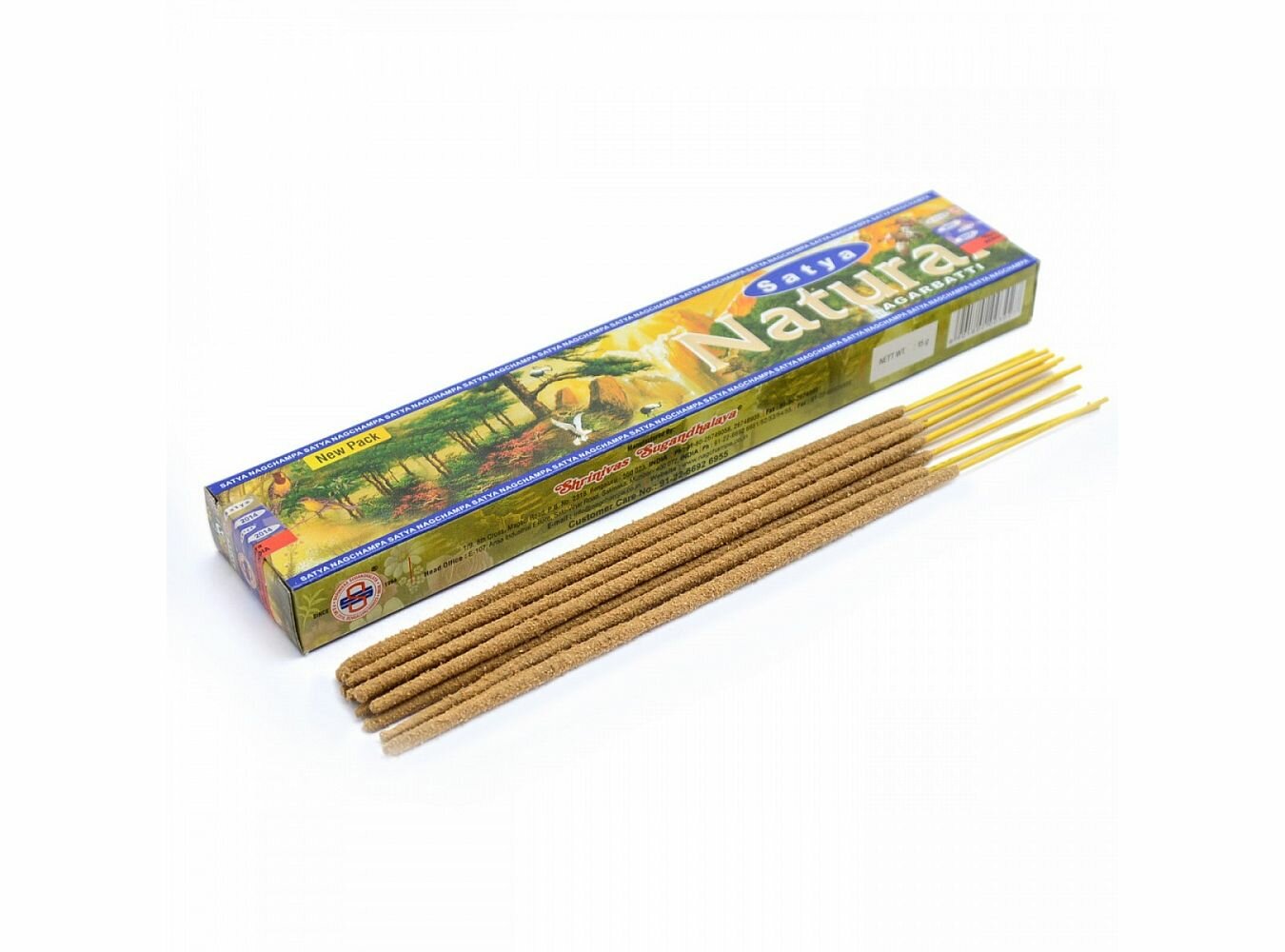 NATURAL Agarbatti Incense, Satya (Благовония Натурал, Сатья), 15 г.