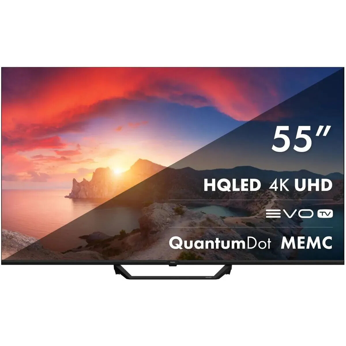 Телевизор QLED HAIER S2 Pro CN, 55", 4K UHD (3840x2160), 60Гц, Черный (DH1VMKD03RU)