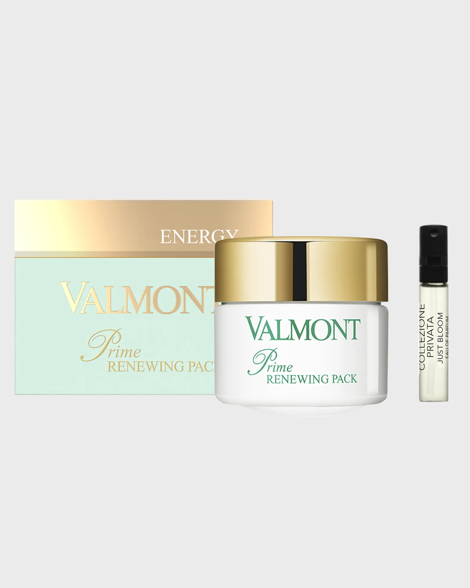Клеточная восстанавливающая антистресс-маска для лица Valmont Prime Renewing Pack 75 мл + Духи Just Bloom, 2 мл