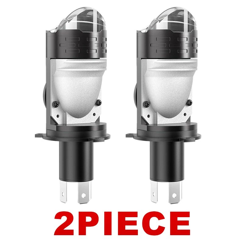 6500000LM 6500W H4 Bi-LED линзы-проекторы, светодиодные лампы для автомобильных фар, 2 PIECE