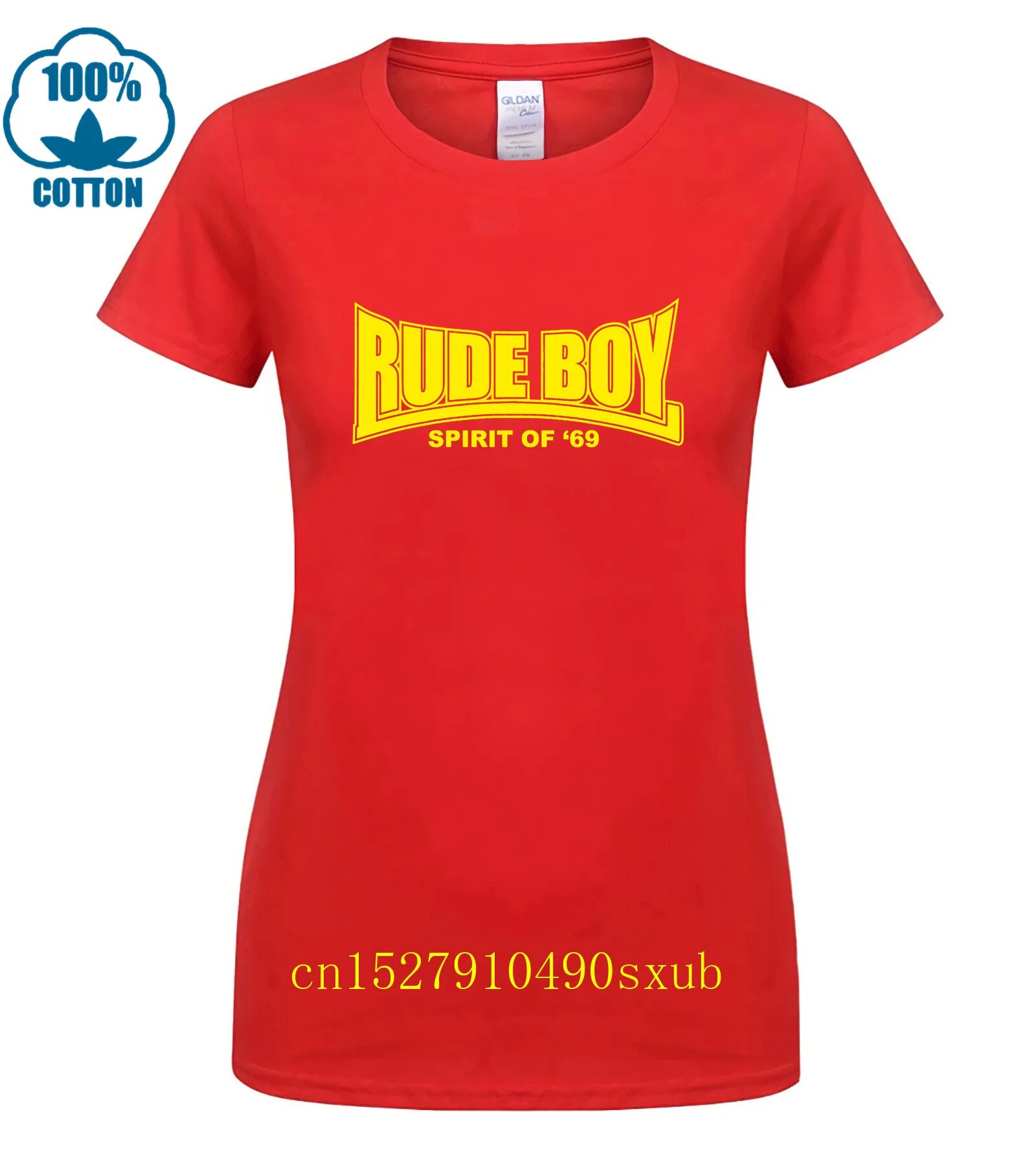 Футболка женская Rude Boy Spirit of 69, красный, L