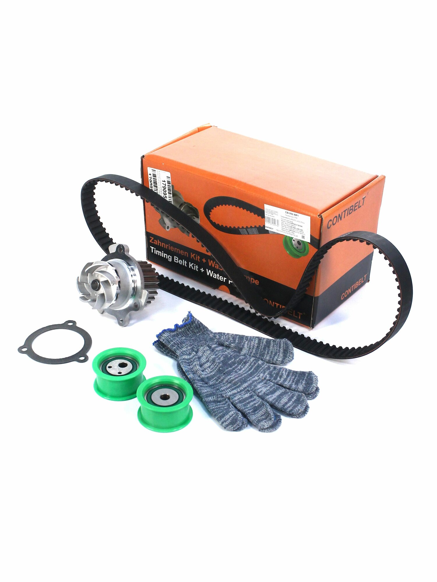 Комплект ремня ГРМ ВАЗ 2110, 2111, 2112 (16 кл) в сб. (с помпой)