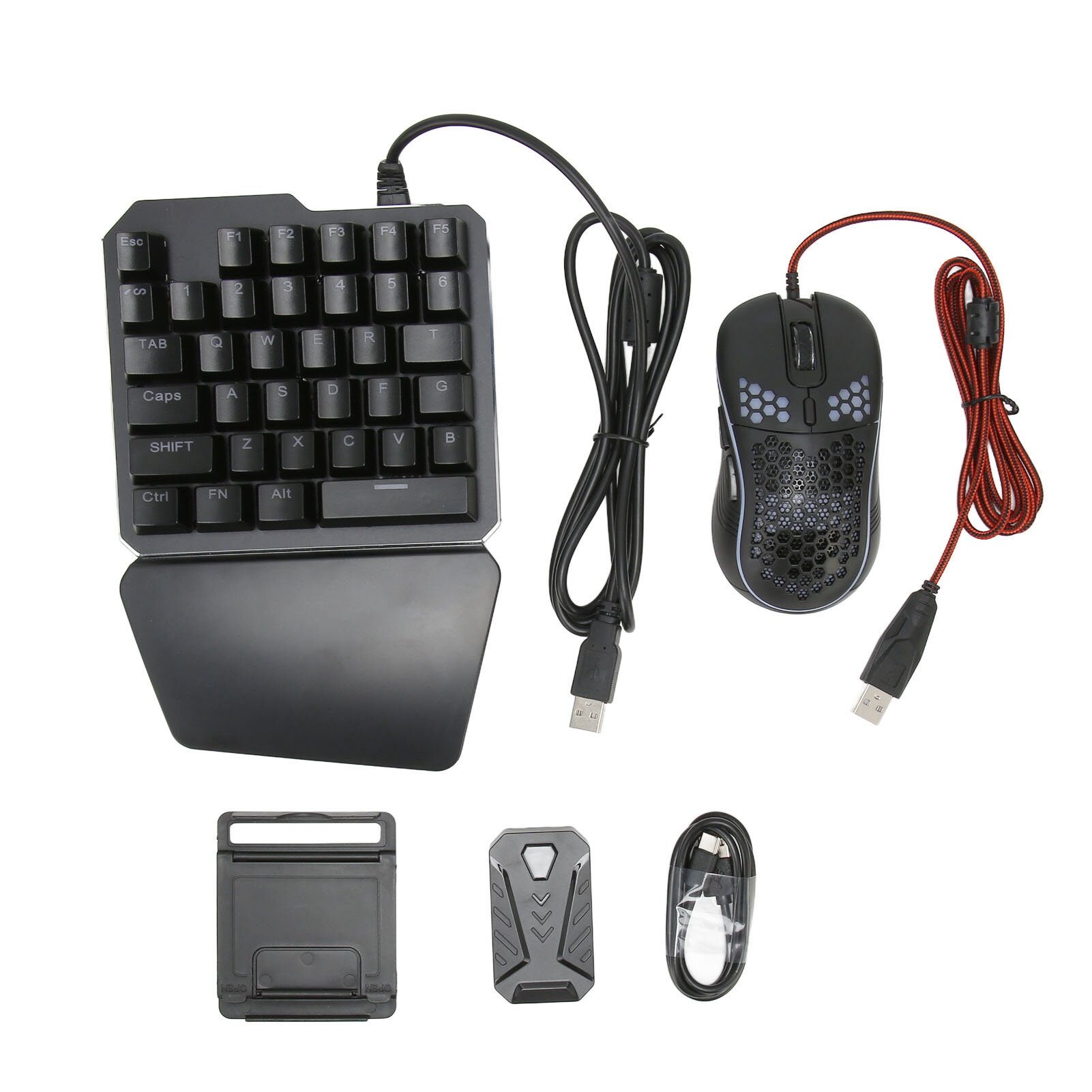 4 в 1 Мобильная Игра Combo Pack Мобильный Геймпад Контроллер Игровая Клавиатура Мышь Конвертер для Android