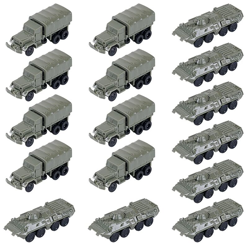 Модель бронетранспортера BTR M35 в масштабе 1/144, полный набор из 16 фигур для коллекционеров