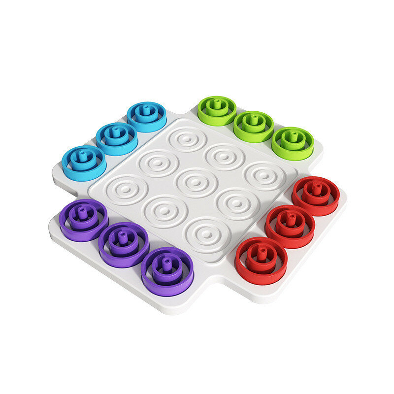 Игра для детей пластик крестики нолики с интерактивными функциями для развития когнитивных и моторных навыков 25х25 см