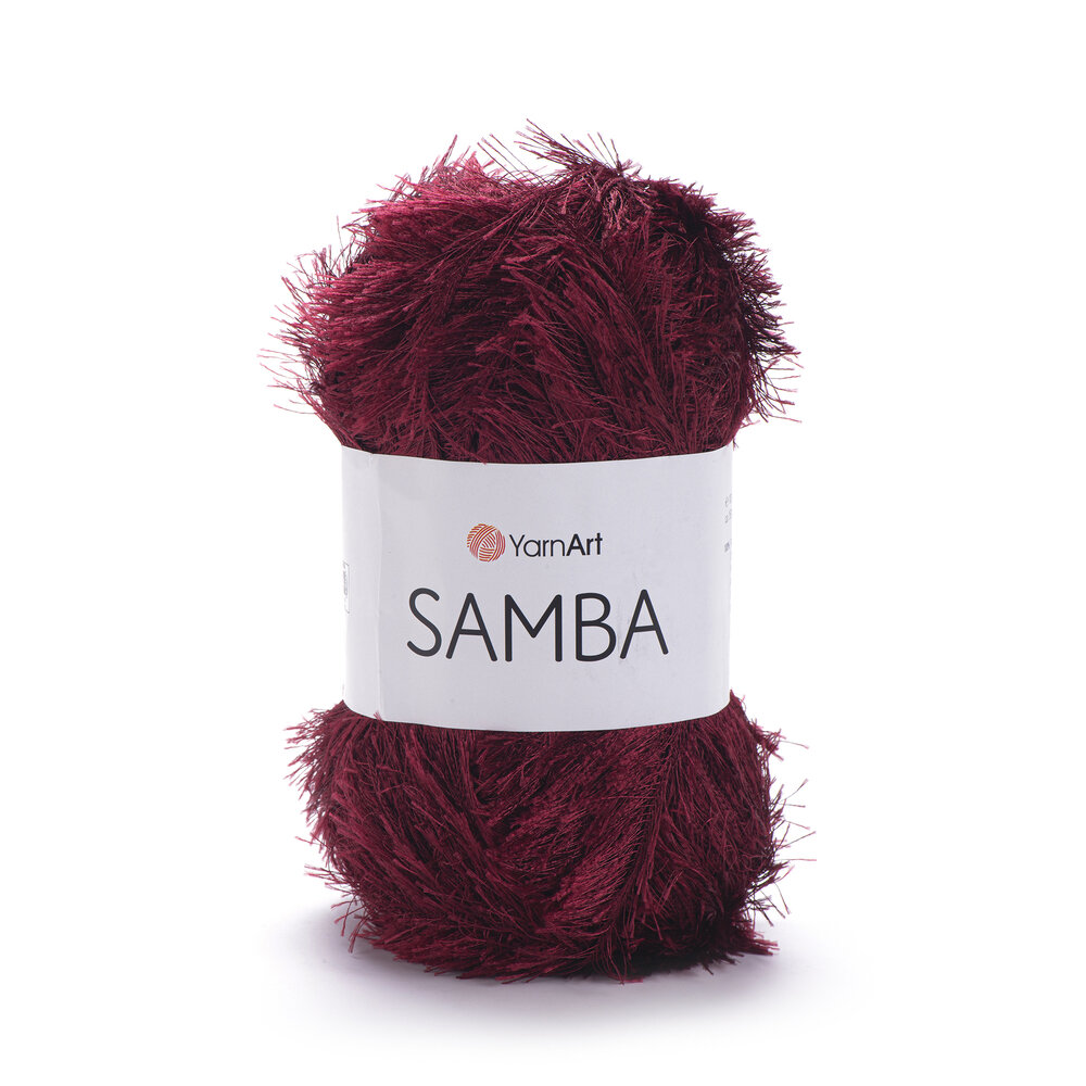 Пряжа для вязания YarnArt Samba 2028 бордовый 100 гр/150 м 100% полиэстер