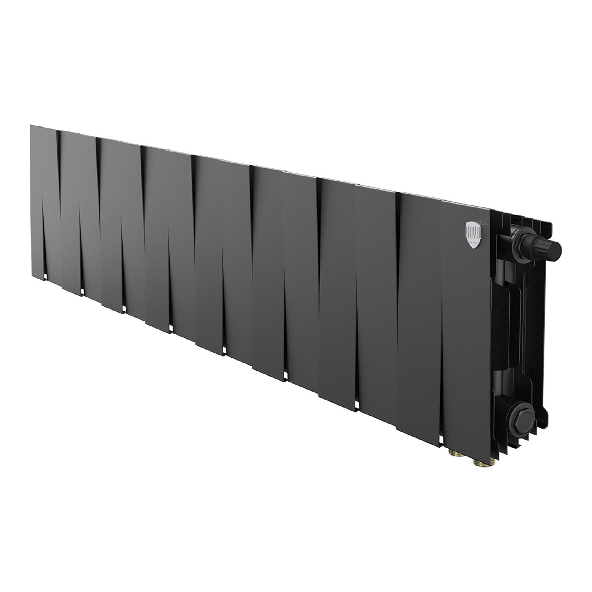Радиатор биметаллический Royal Thermo PianoForte 200 Чёрный VR80- 16 секц.