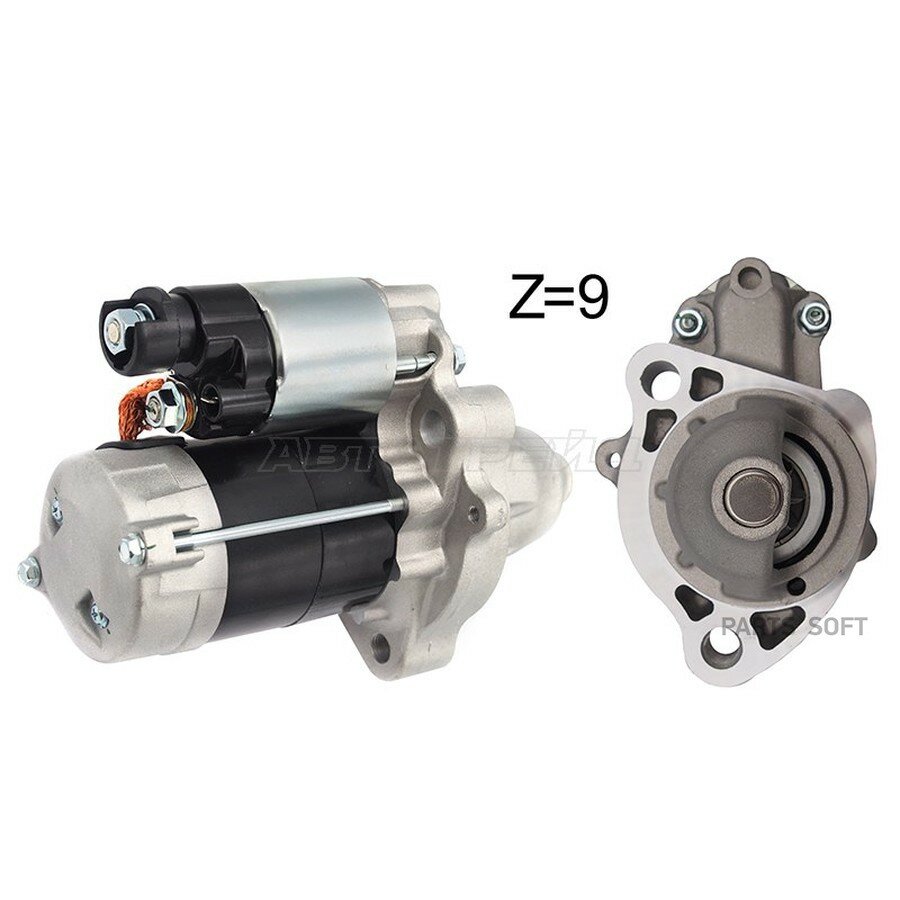 Стартер Honda Fit 01-07 / Airwave 05-10 (0,7 kW/ Z=9/ восстановленный) SAT ST-31200-PWA-003 | цена за 1 шт