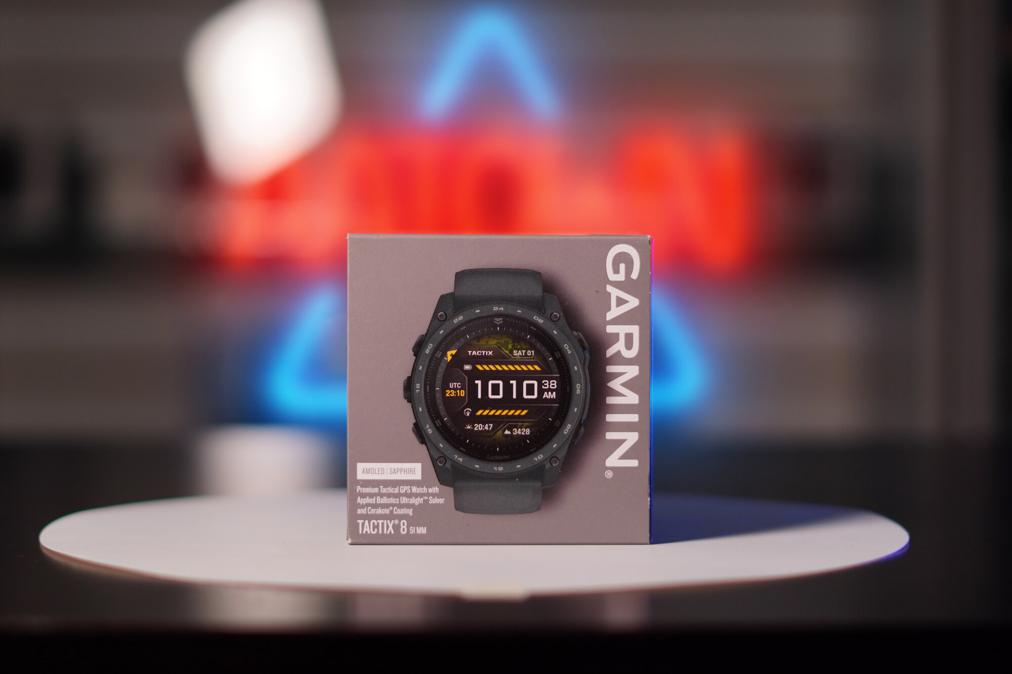 Garmin Tactix 8 – 51 mm AMOLED Includes Applied Ballistics Ultralight Solver and Slate Gray Cerakote Coating 010-04553-00