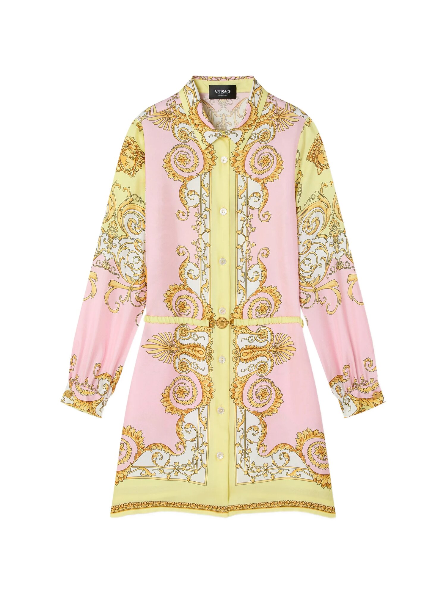 Платье Printed silk twill shirt dress