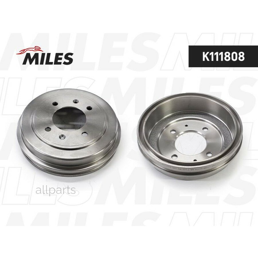 MILES K111808 Барабан тормозной HYUNDAI MATRIX 01-/ELANTRA