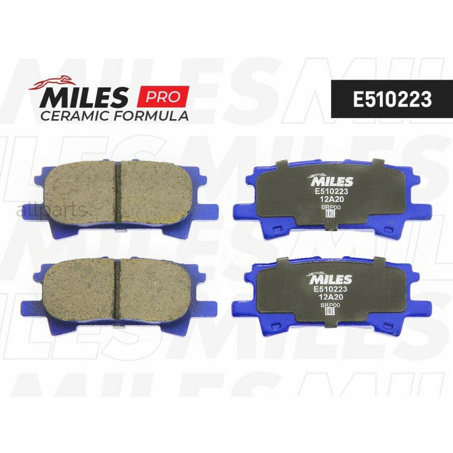 MILES E510223 Колодки тормозные LEXUS RX300/RX330/RX350 03>08/RX400H 05>09 задние Ceramic