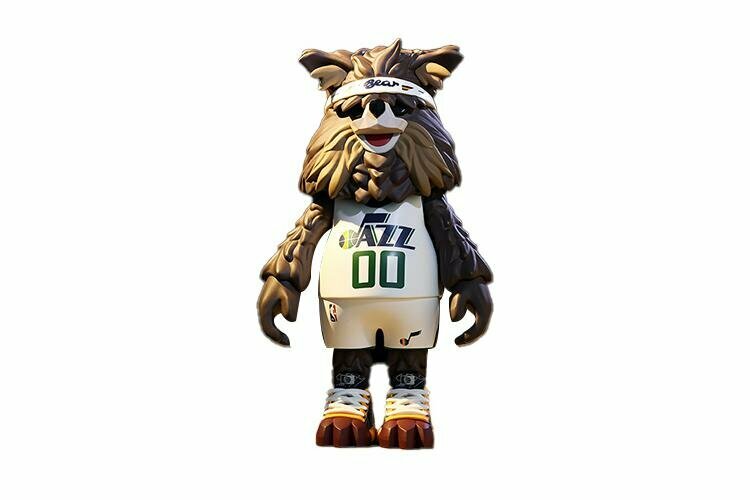 Игровые фигурки унисекс POP MART NBA Utah Jazz mascot tuba, 15.5см
