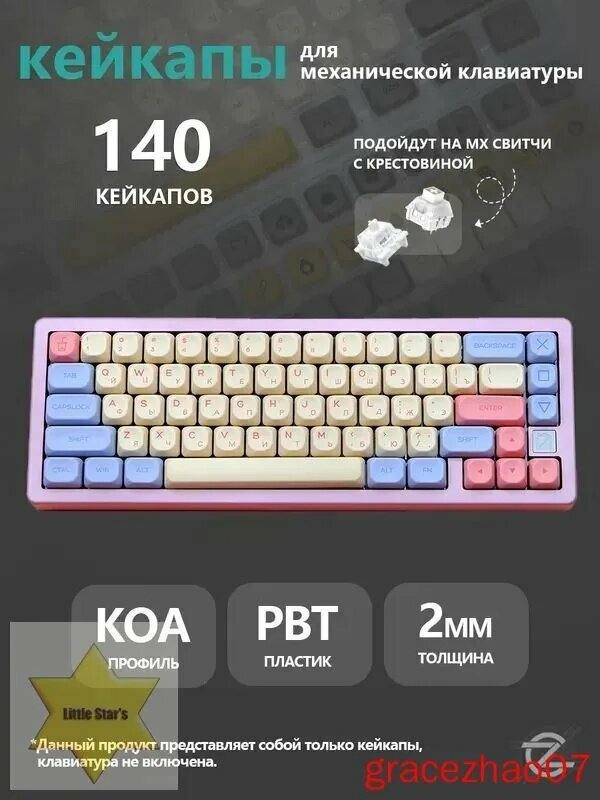 Кейкапы для механической клавиатуры русские, кейкапы koa, кейкапы pbt, кириллица