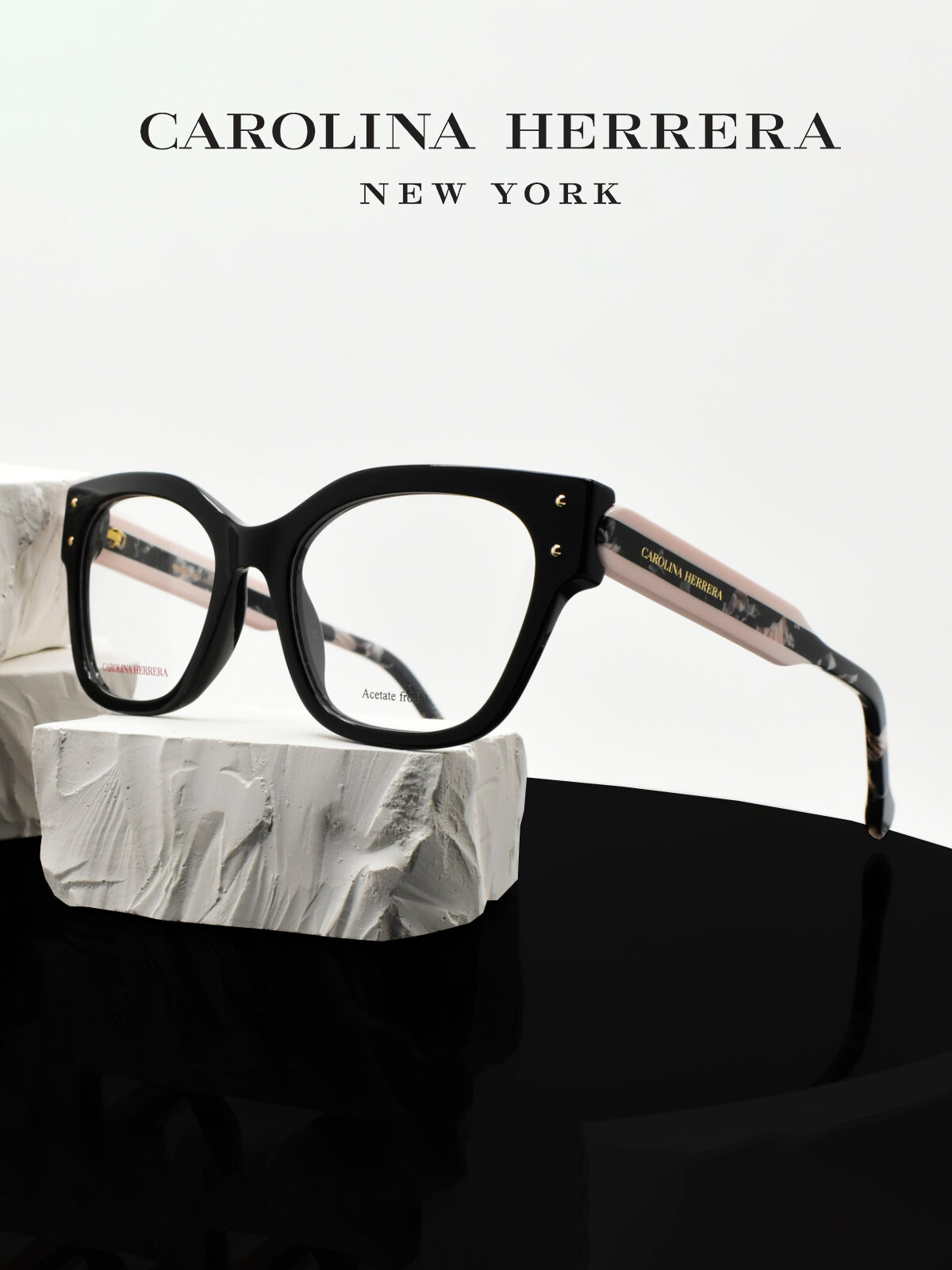 Оправа для очков Carolina Herrera HER 0324 807 пол Женский форма оправы Кошачий глаз цвет оправы Чёрный