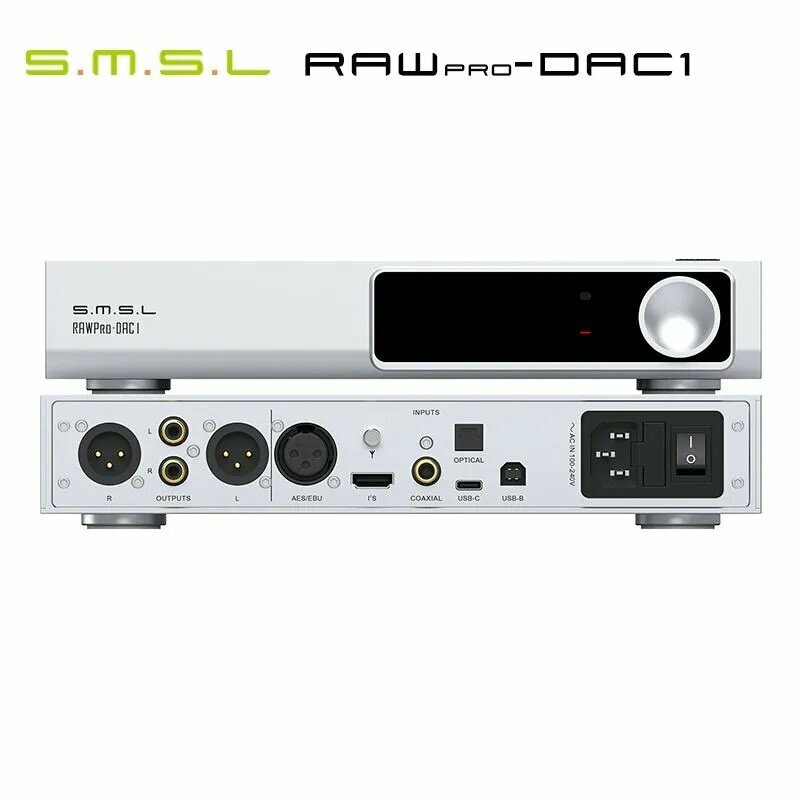 SMSL RAWPRO-DAC1 Звуковой Декодер MQA DAC ES9039MSPro, Bluetooth 5.1 LDAC DSD512 с дистанционным управлением