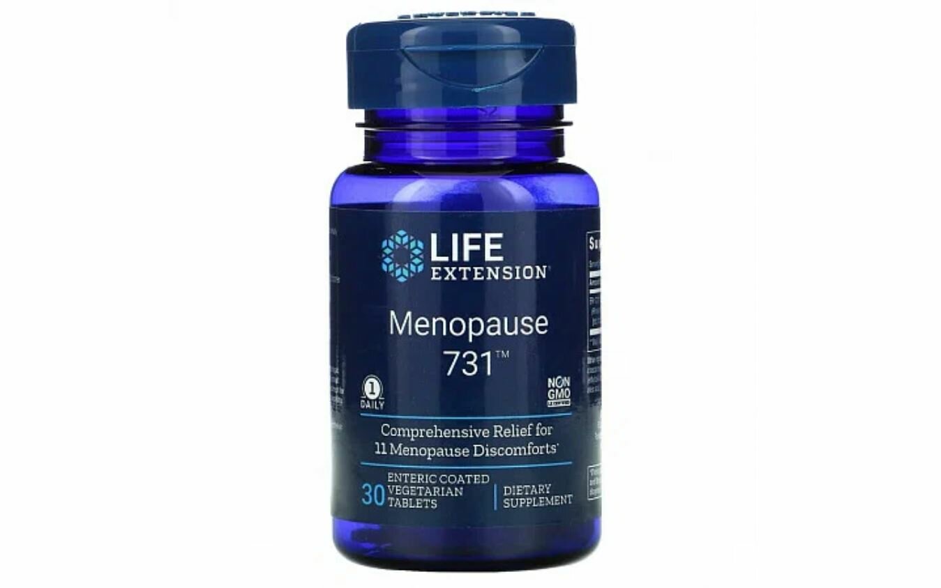 Life Extension, Menopause 731, 30 вегетарианских таблеток, покрытых кишечнорастворимой оболочкой