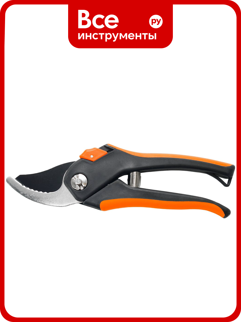Секатор POLYAGRO Master двухкомпонентные рукоятки 7591330, из высокоуглеродистой, обрезки тонких ветвей