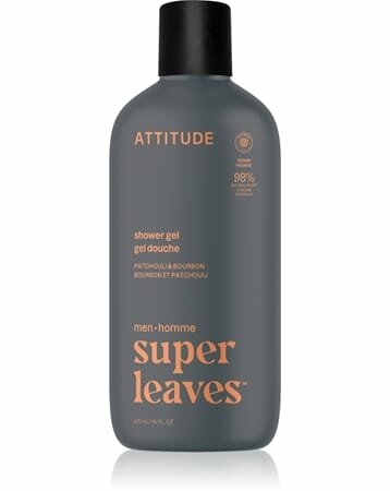 Средство для душа Attitude Super Leaves Men Shower Gel Patchouli & Bourbon, 415 мл