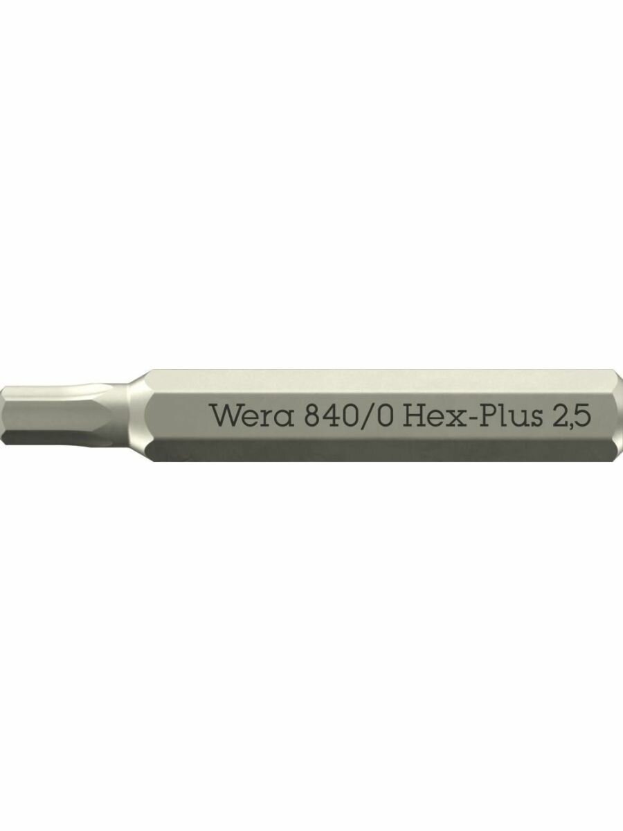 Бита с внешним шестигранником Micro Hex-Plus, HEX 2.5 x 30 мм, хвостовик шестигранный 5/32" C4.0 (4 мм)