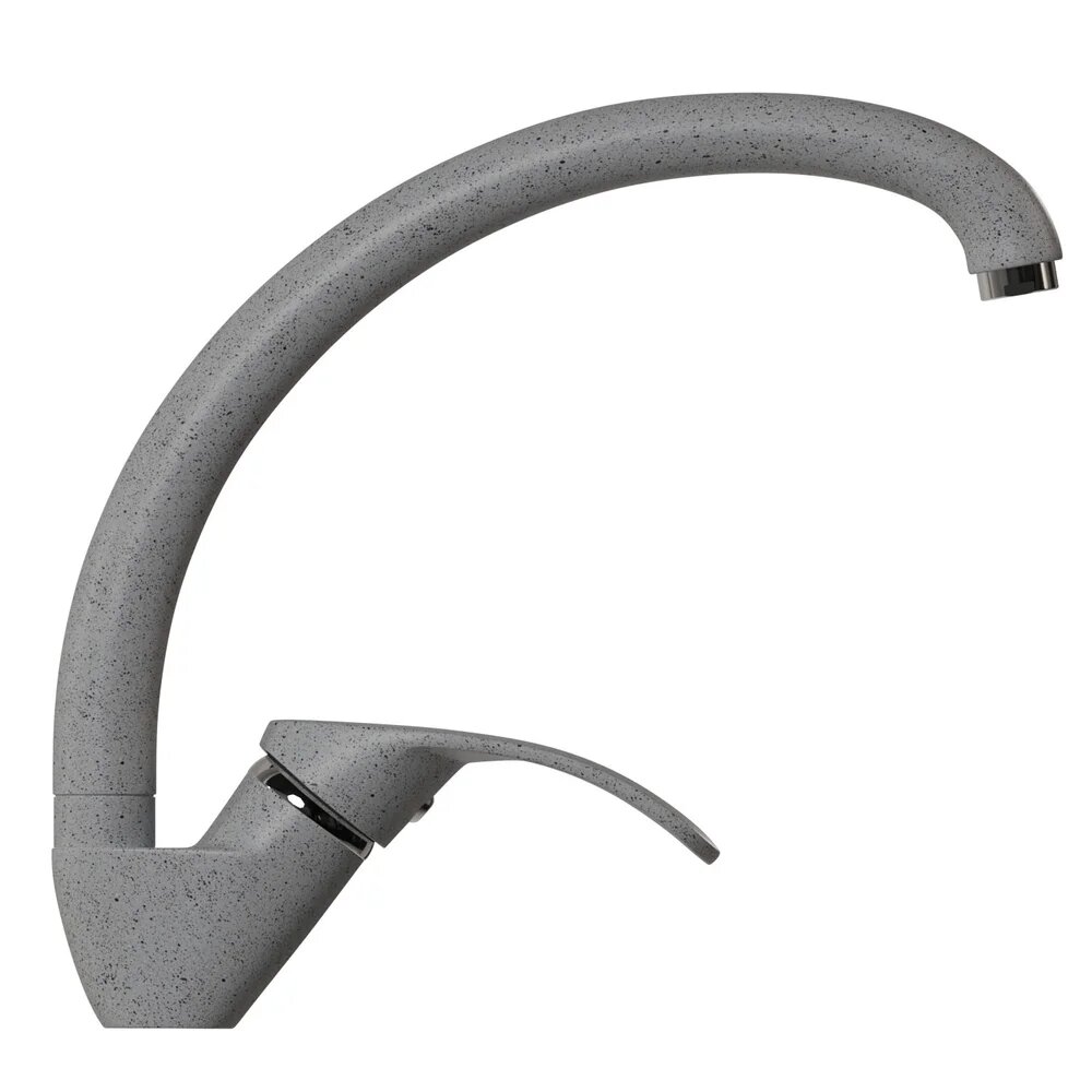 Смеситель для кухни 35к MIXLINE ML-GS02 (310) серый, высокий излив