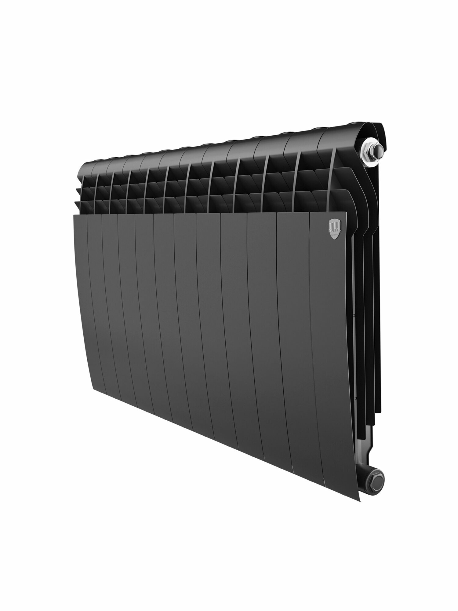 Радиатор биметаллический Royal Thermo BILINER B 500 Чёрный - 8 секц, Чёрный (Noir Sable)