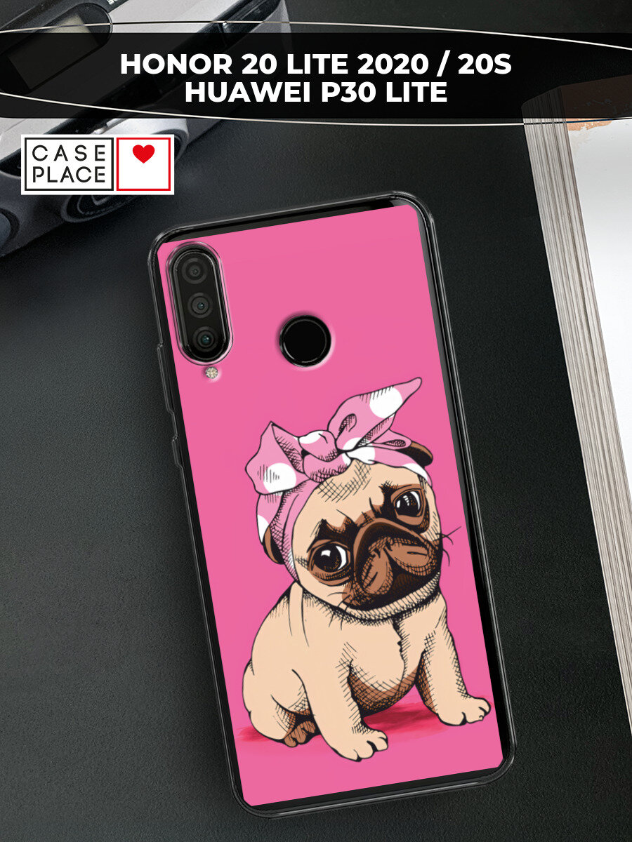 Чехол на Honor 20S / Хонор 20S с принтом Dog Pin-Up