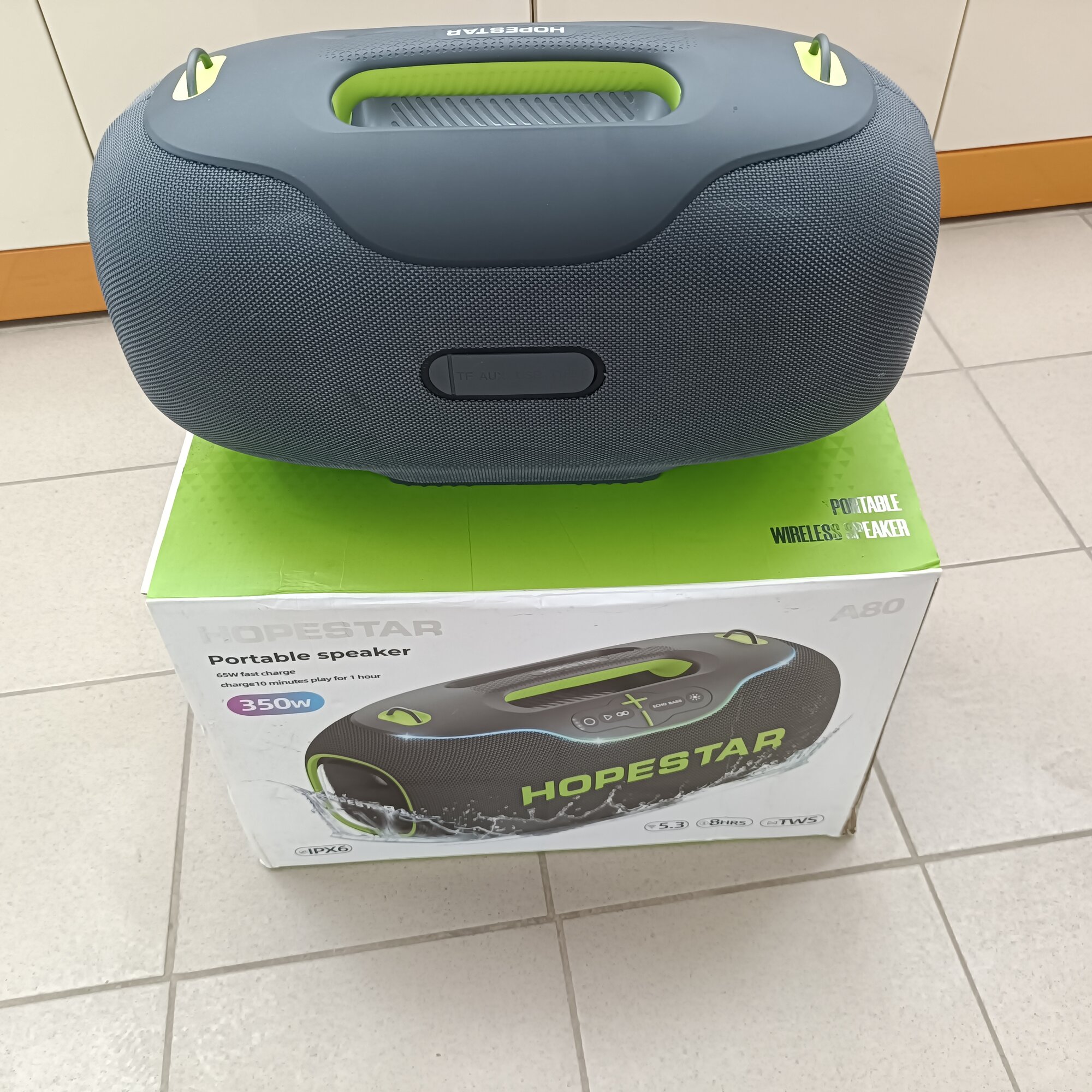 Портативная беспроводная колонка HOPESTAR A80 / bluetooth 5.3 подключение, 30000 мАч б/у уценка