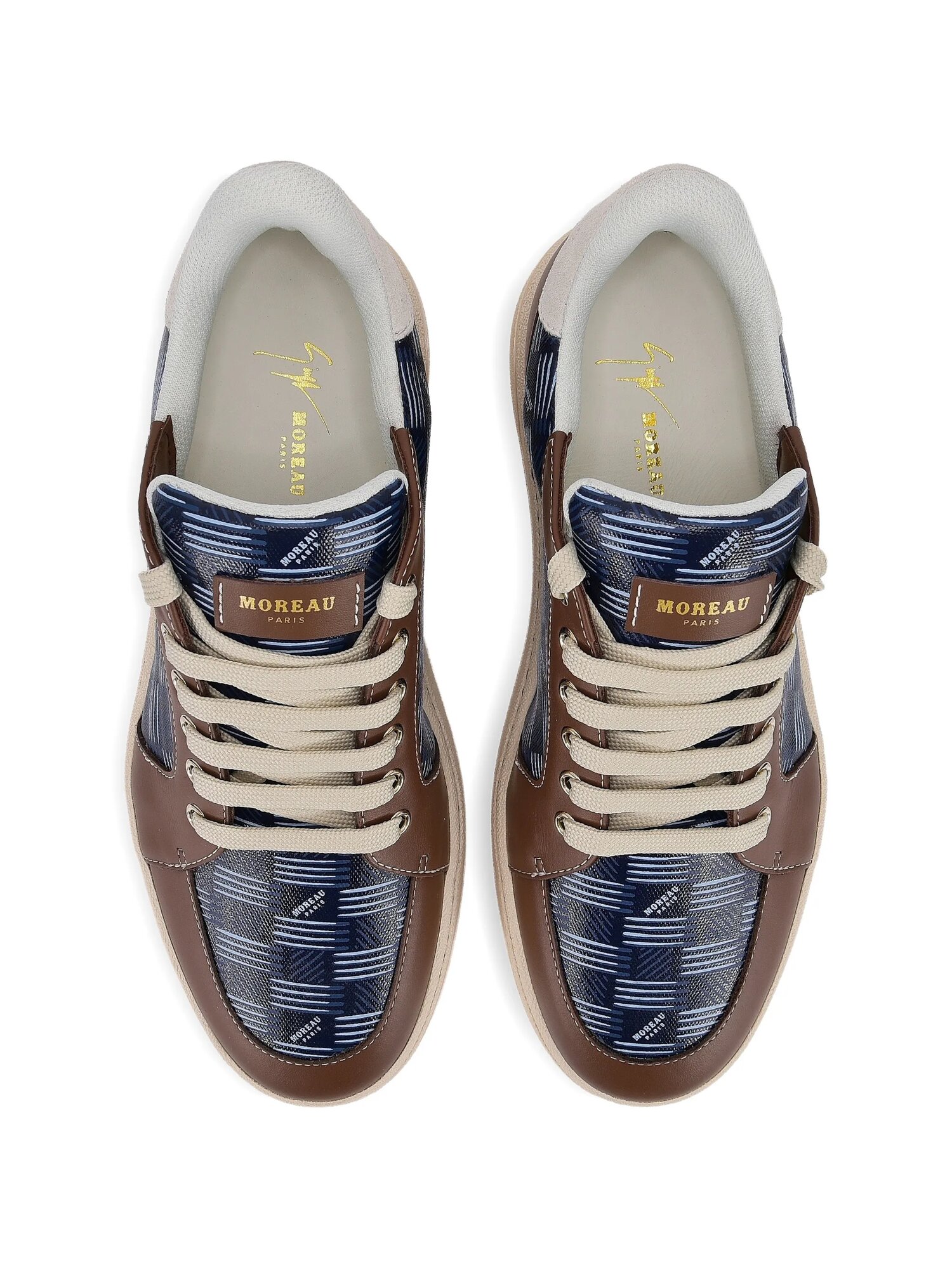 Кроссовки Giuseppe Zanotti GZ Moreau monogram sneakers, размер 44 EU, blue — фото 1