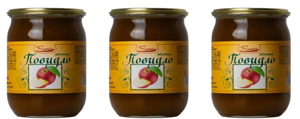Повидло Яблочное Барко, 600 гр, 3 шт