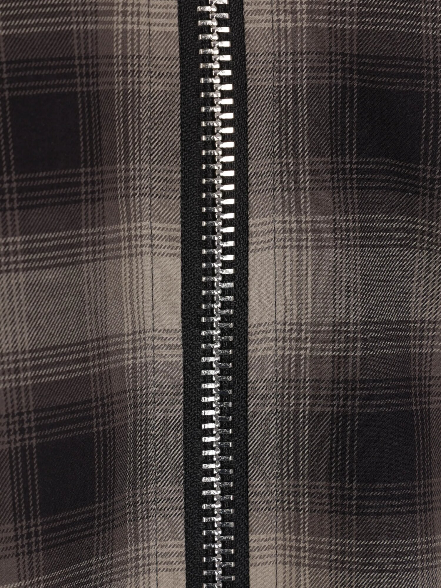 Куртка META CAMPANIA COLLECTIVE Tino check-pattern zip-up jacket, размер L, grey — фото 1