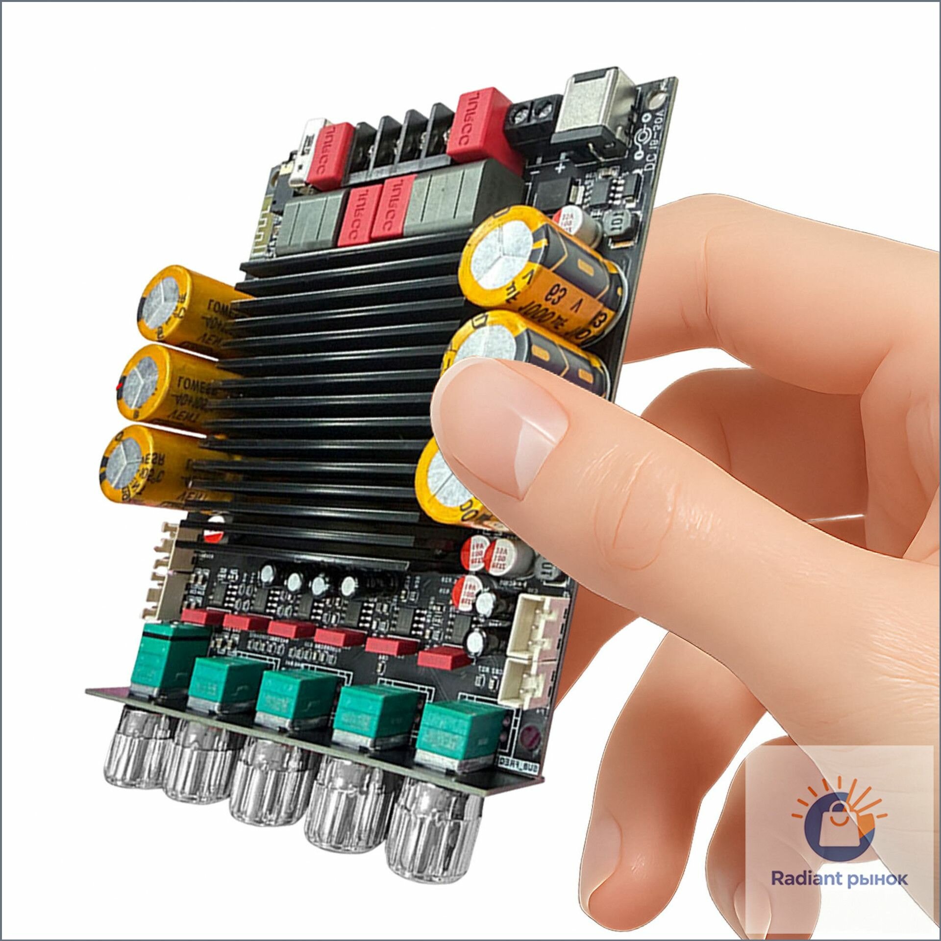 Усилитель ZK-SUB600 с чипом TPA3255, 2.0 канала, Bluetooth 5.3, 300+300 Вт
