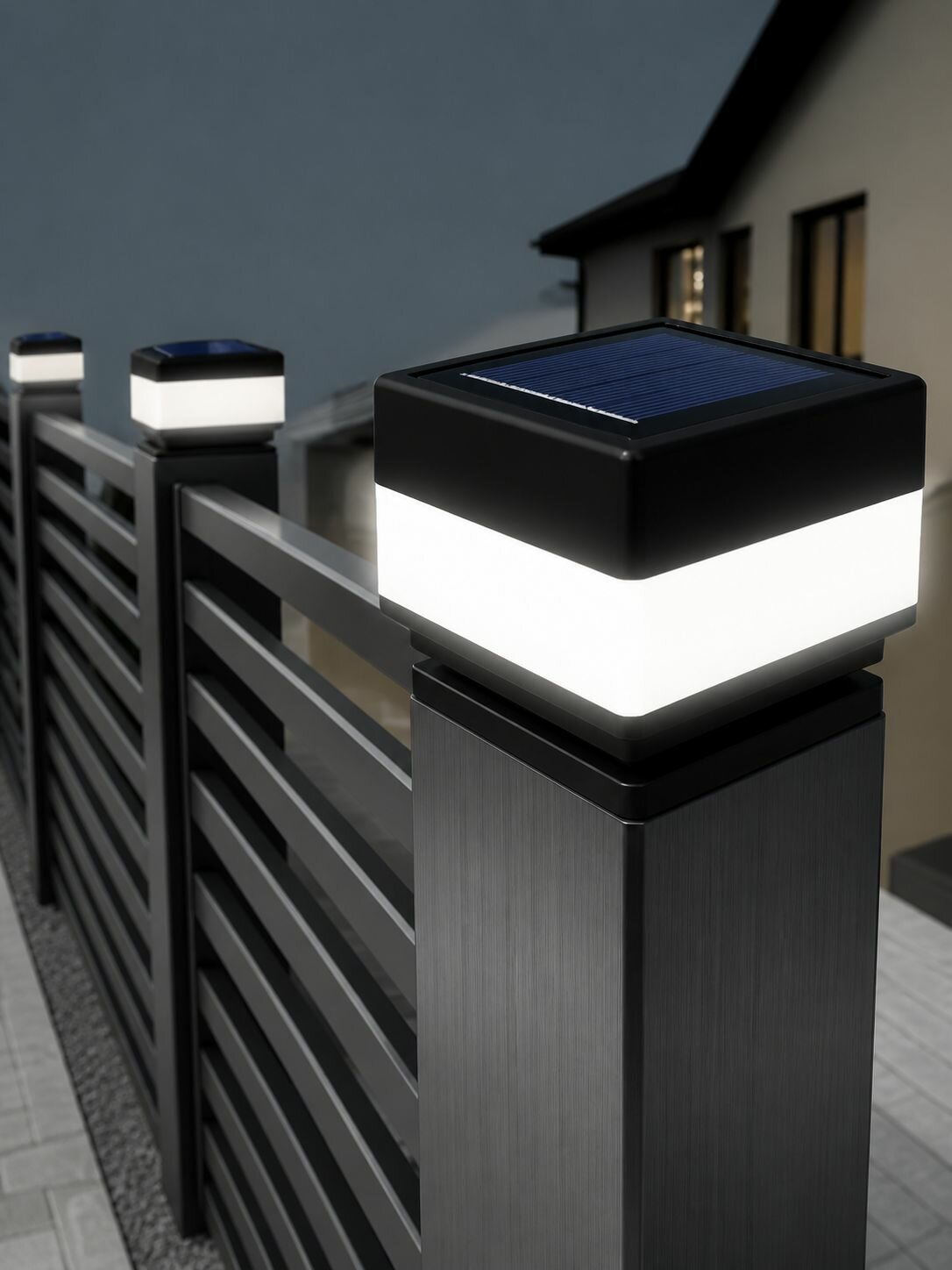 Уличный светильник на заборный столб 60*60 мм Light4Garden