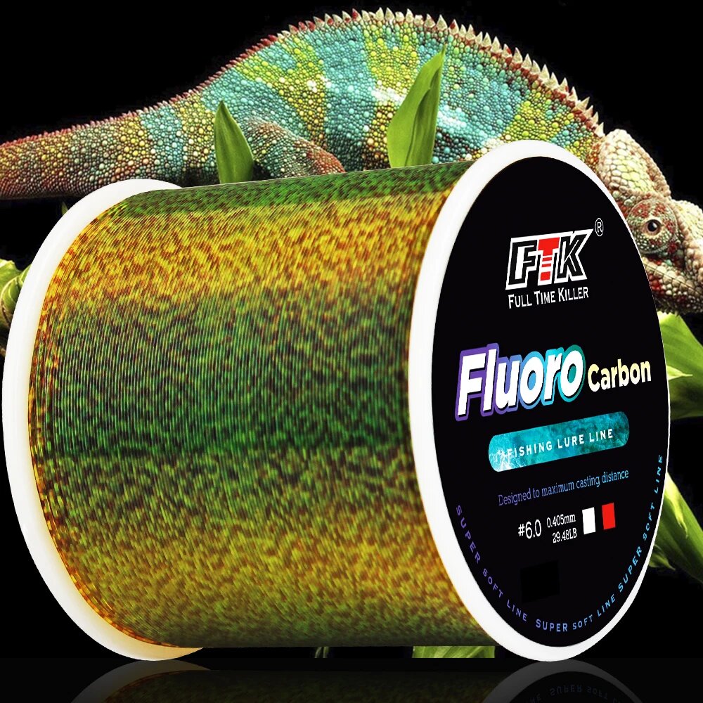 Леска FTK Fluoro Carbon 300m, 2.5-0.26mm, Цвет: 300kalv