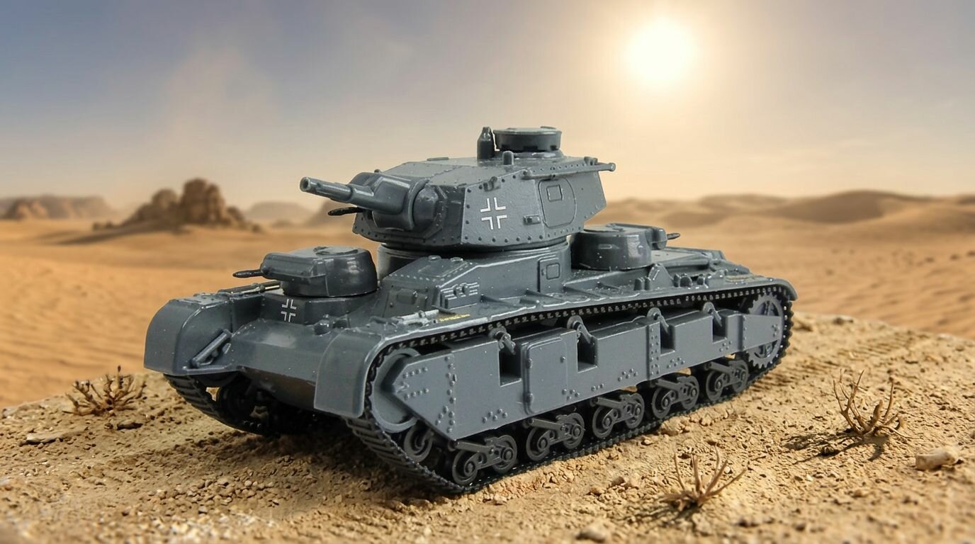 Масштабная модель 1/72, танк Pz Neubaufahrzeug Германия 1934г.
