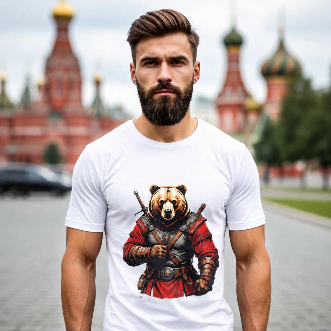 Футболка спортивная, размер 50, белый — фото 1