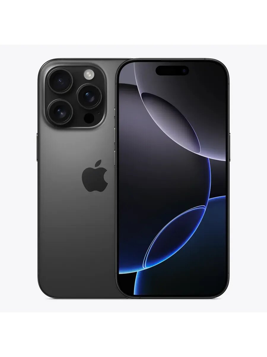 IPhone 16 Pro 128 Dual SIM Black без Max и RuStore OLED / Super Retina XDR