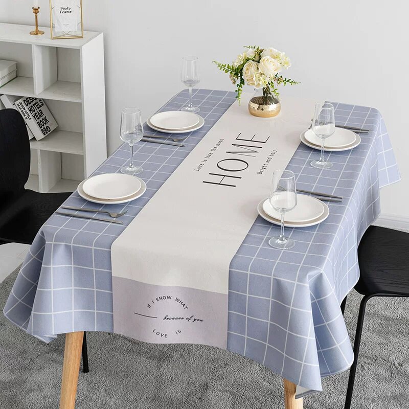 Love and Home Скандинавский хлопковый столешей 85x85 см для бокового столика, углового стола, водонепроницаемый,