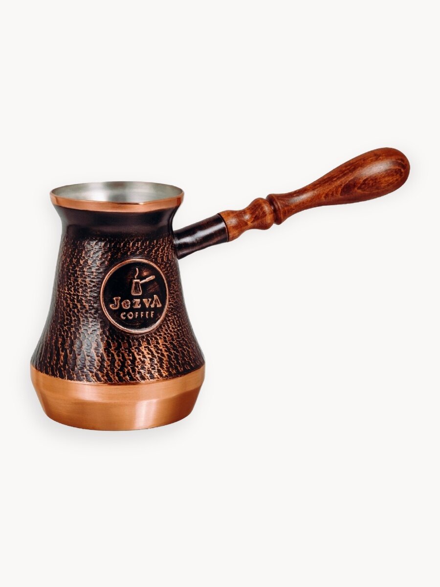 Турка (Джезва) для кофе JEZVA COFFEE медная, ручной работы, объем 450 мл