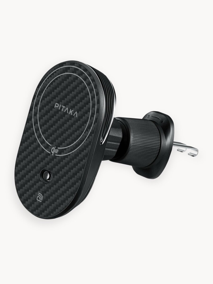Автомобильный держатель с беспроводной зарядкой Pitaka MagEZ Car Mount Pro 2 (CM2402N)