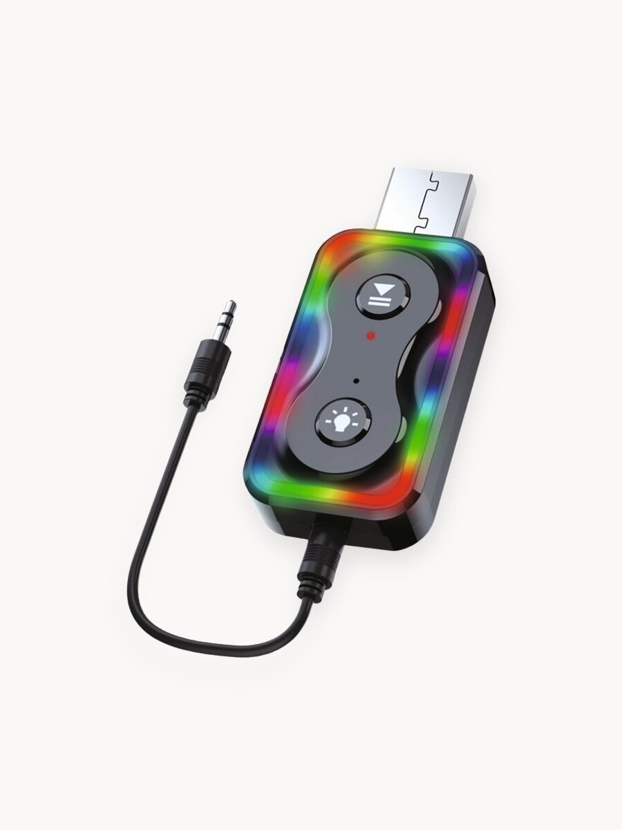 Беспроводной аудиоресивер WALКЕR, USB-AUX-Bluetooth, BTA-320, аудиоусилитель и ресивер с USB-интерфейсом в машину, усилитель звука для колонок, черный